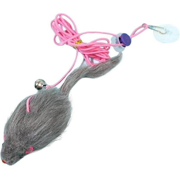 Simulation Mouse Interactive Cat Toys Rope Bell Indoor Cat Mouse Toys ...