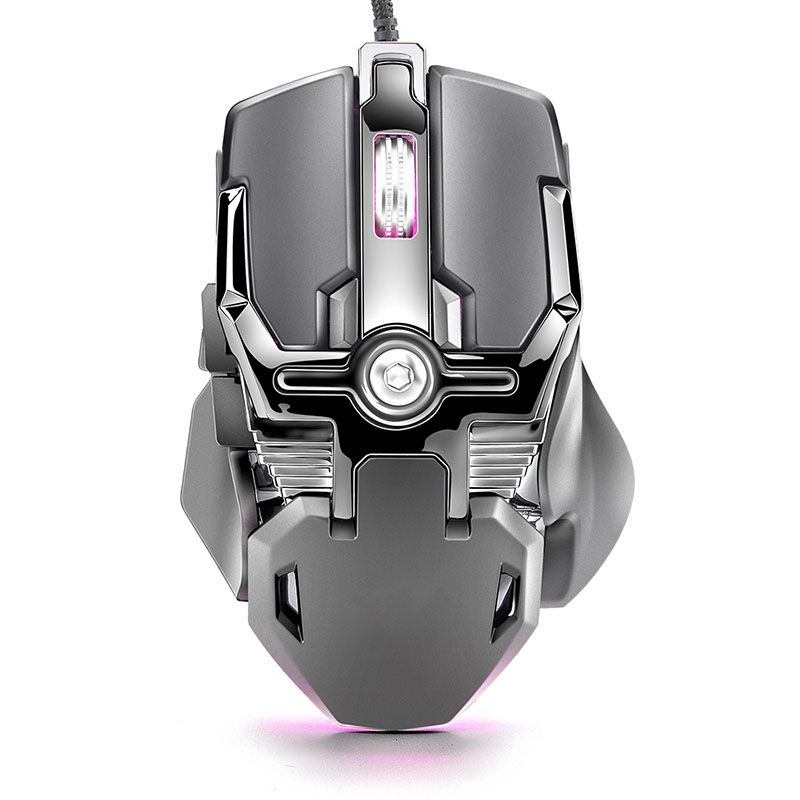 CAROOTU V15 Mechanical 8-button Mouse Four-way Roller Ergonomics Games ...