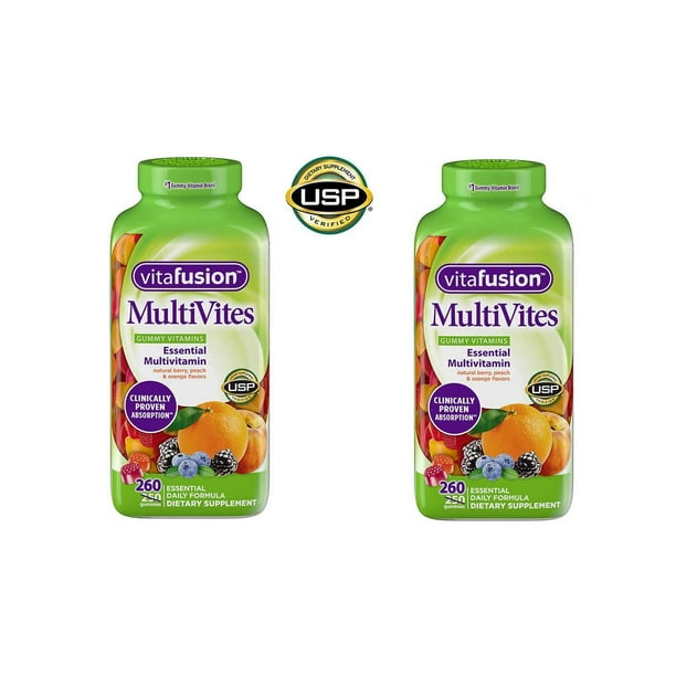 Vitafusion MultiVites Gummy Vitamins 260 Gummies (PACK OF 2) - Walmart.com