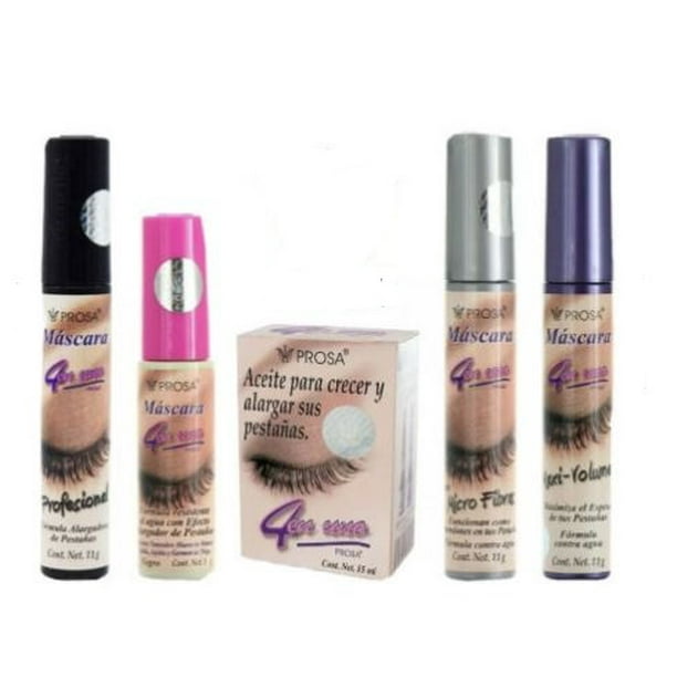 PROSA 4 Pcs Mascara & Oil for Eyelashes FULL SET * BEAUTY TALK LA ...