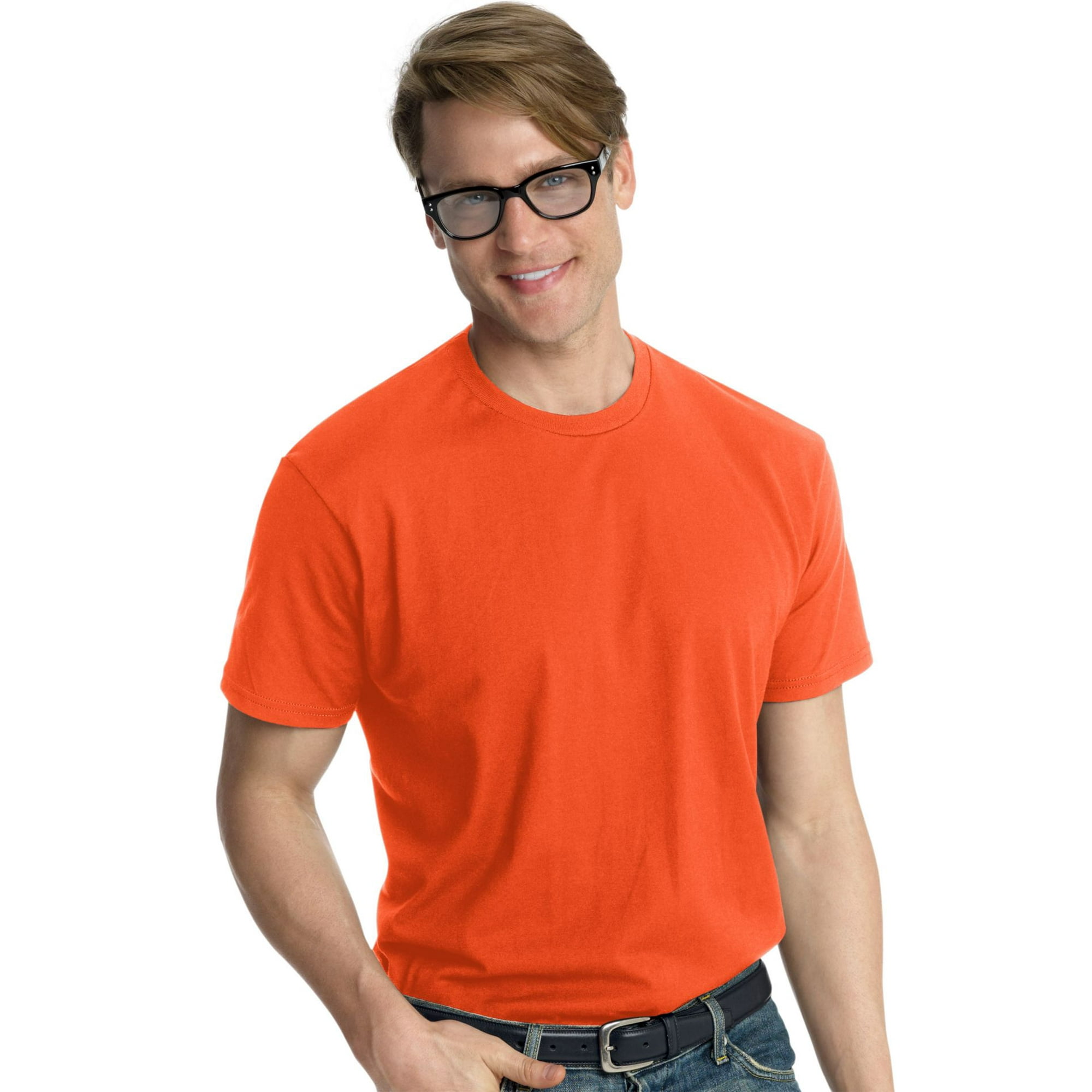 Click here for Hanes Nano-T Men`s T-Shirt  S  Orange prices