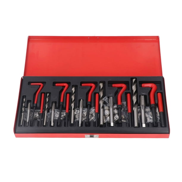 131Pcs Thread Repair Kit Metric Tap Threaded Insert Drill Bit M5 M6 M8 ...