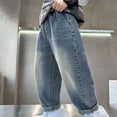 Curuila Teen Kids Boys Denim Pants With Pocket Elastic Waistband ...