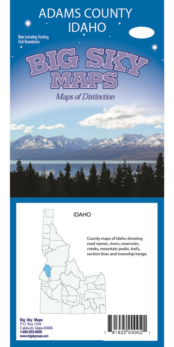 Big Sky Maps Adams County Map - Walmart.com
