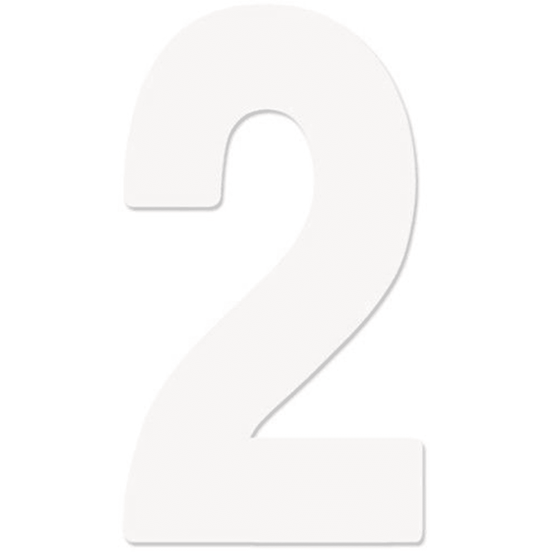 FX 2015 NUMBERS STANDARD 8" WHITE 2 - Walmart.com