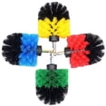 1PCS 3.5'' Electric Scrubber Brush Drill Brush Kit Plastic Round ...