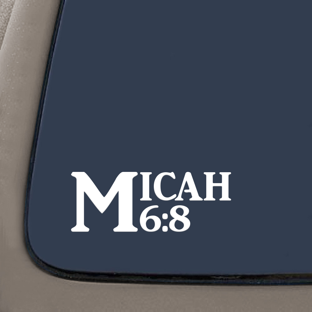 Micah 6:8 Bible Verse Decal Sticker | 7.5-Inches By 8-Inches ...