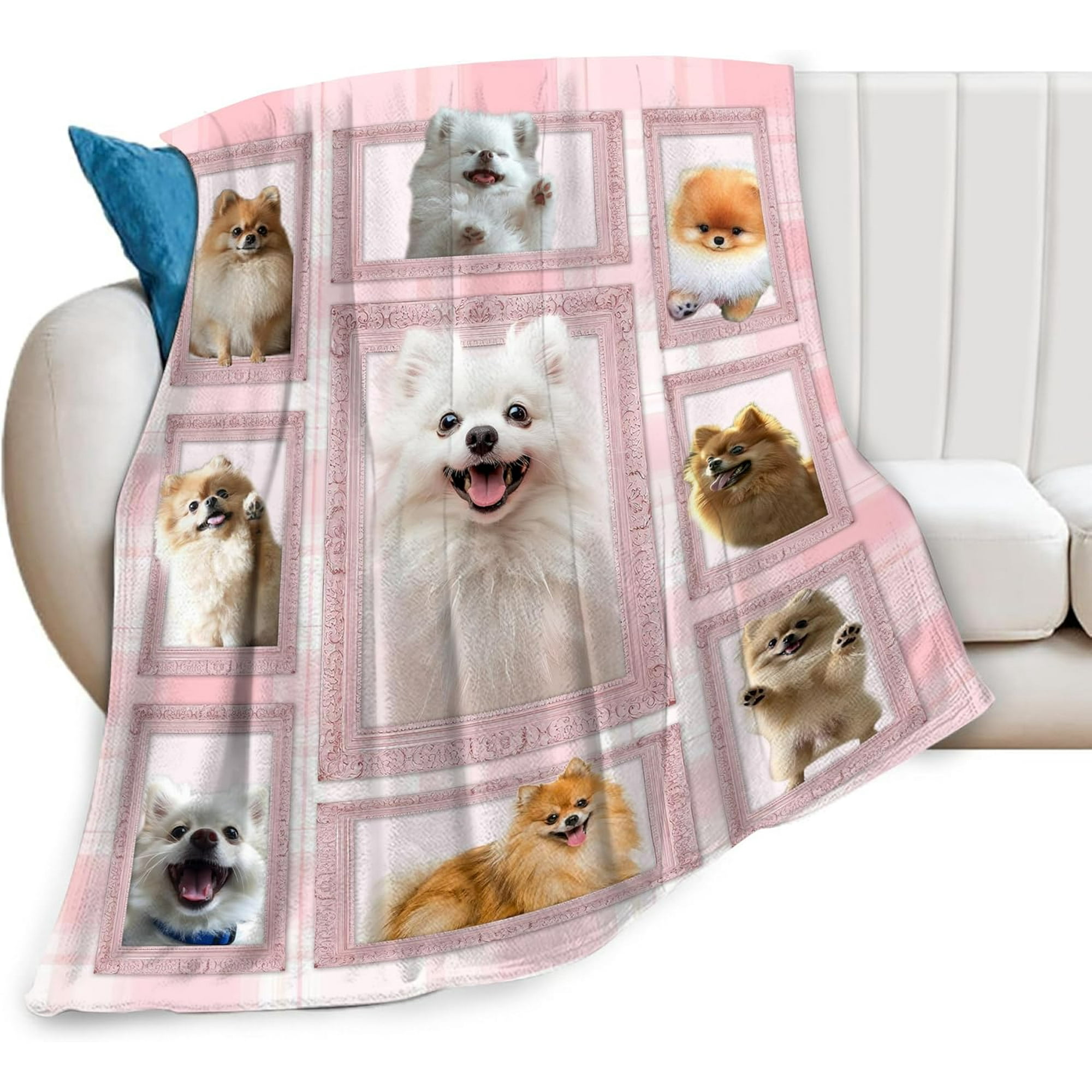 Click here for Walfour Cute Pomeranian Dog Blanket Pomeranian Dec... prices
