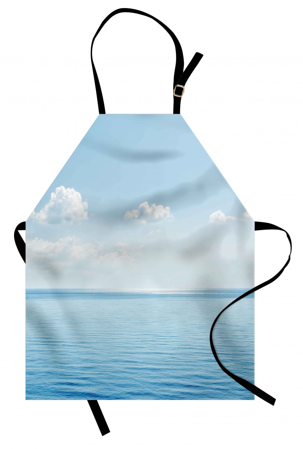 Ocean Apron Aquatic Seascape with Sky Landscape in Tropical Lands ...