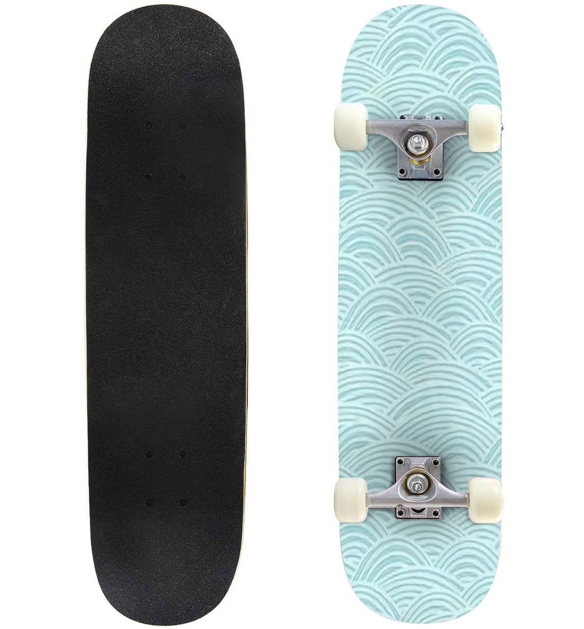 Classic Concave Skateboard Waves pattern Vector seamless wavy ...