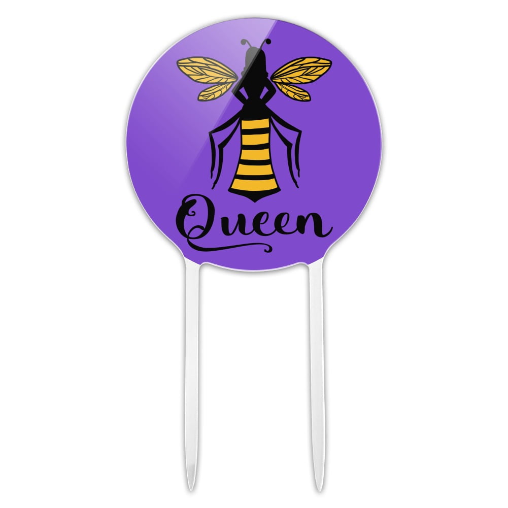 Acrylic Queen Bee Cake Topper Party Decoration for Wedding Anniversary ...