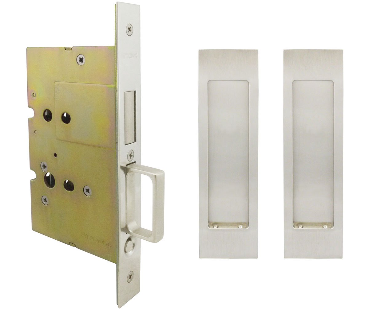 INOX FH27PD8115-200-15 PD8000 Pocket Door Mortise Privacy Lockset 1 3/4 ...