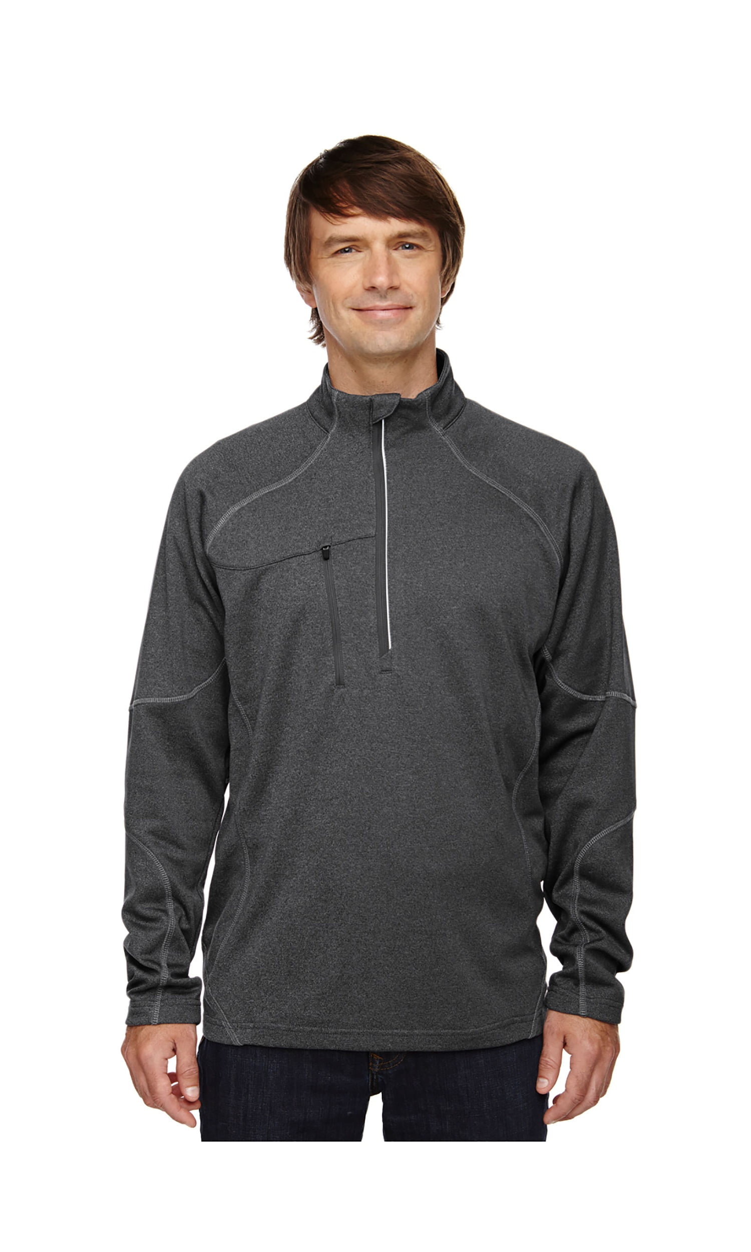 North End Men's Chest Pocket Performance Fleece Half-Zip Top, Style ...