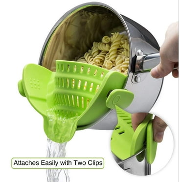 "Handy Housewares Durable Plastic Pot Drainer with Handle - Strains ...