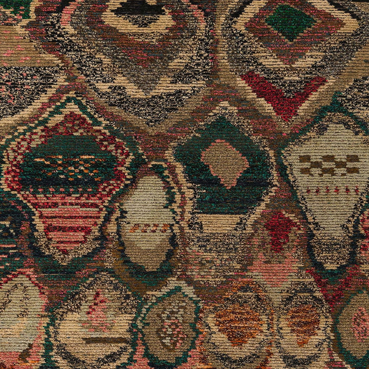 Ahgly Company Indoor Square Abstract Red Abstract Area Rugs, 6' Square ...