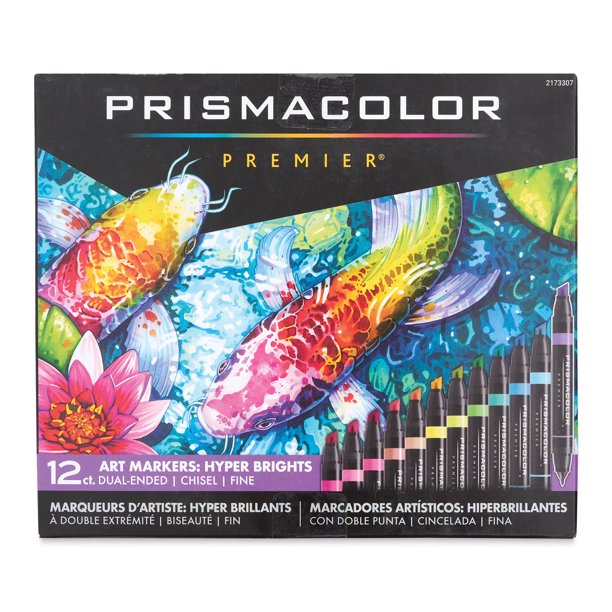 Prismacolor Premier Dual-Ended Art Markers - Hyper Brights, Set of 12 ...