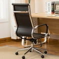 Belleze Modern High-Back Ribbed Upholstered Conference Office Chair ...