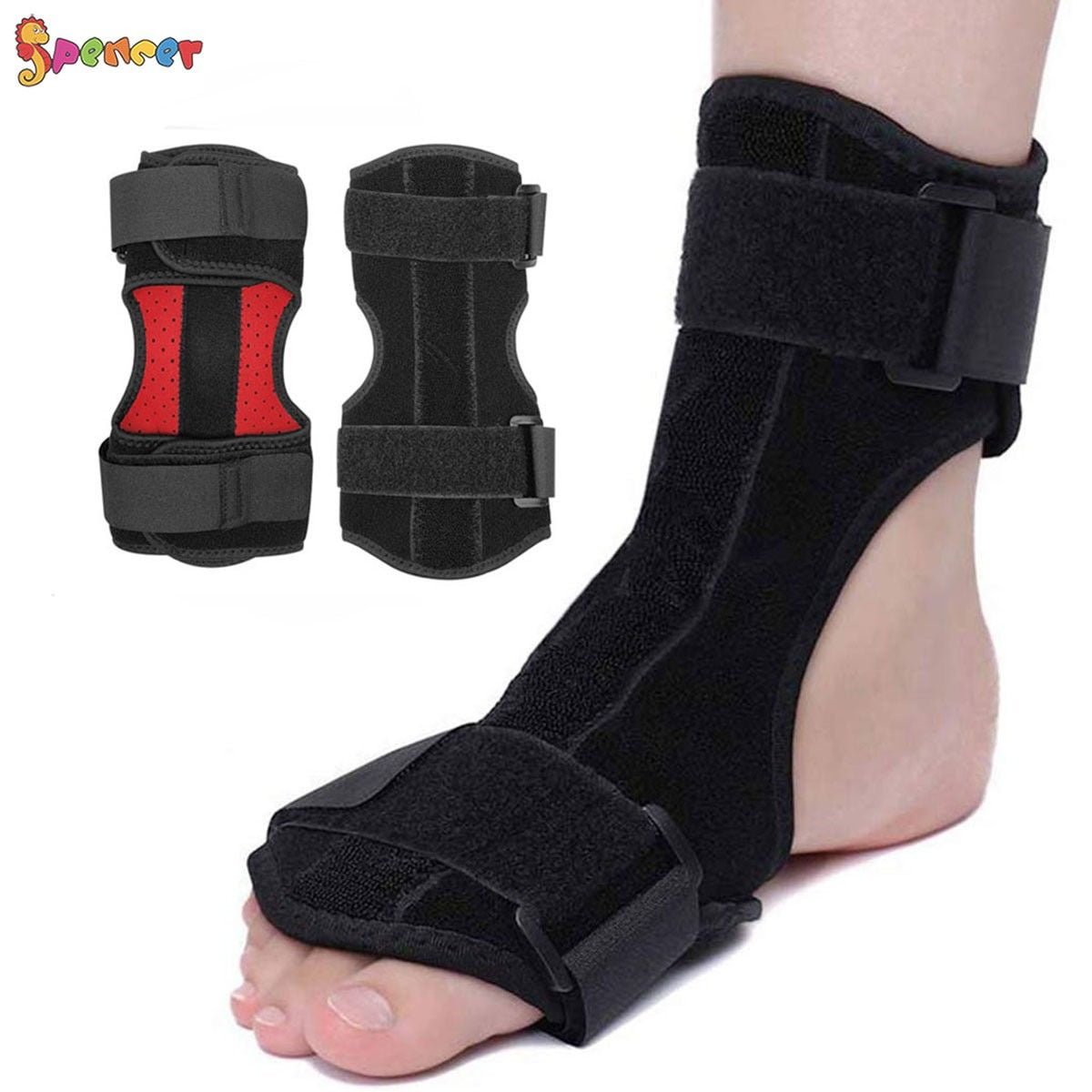 Spencer Plantar Fasciitis Night Splint Adjustable Foot Drop Brace Strap ...