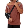 Full Tear Away Side Snap Post Shoulder Surgery Recovery Shirts Men ...
