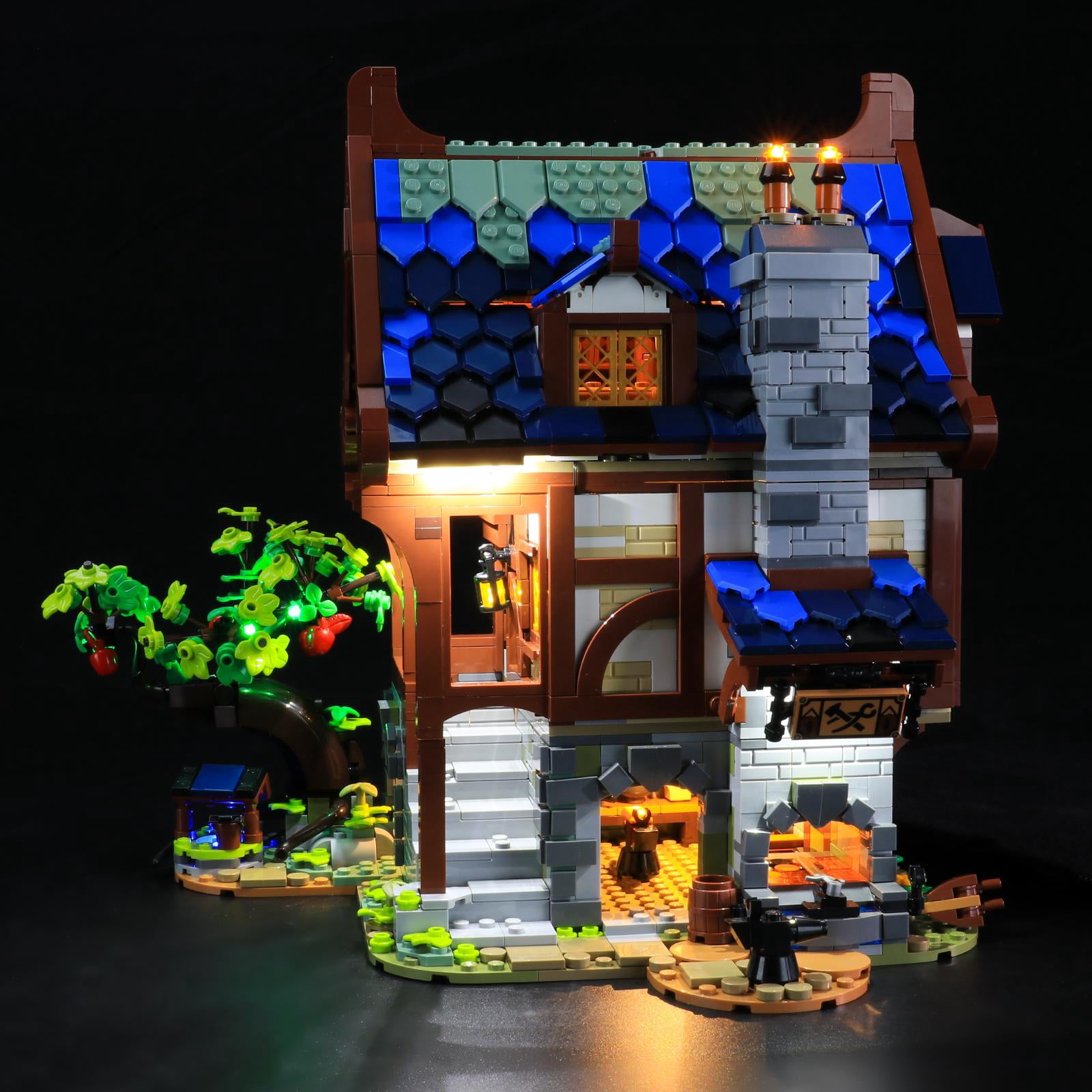 LIGHTAILING Led Lighting Set for Medieval Blacksmith, Light Kit Compatible with Legos 21325 ...