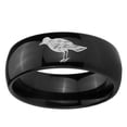 Crow 8MM Black High Polish Dome Tungsten Men Ring - Walmart.com