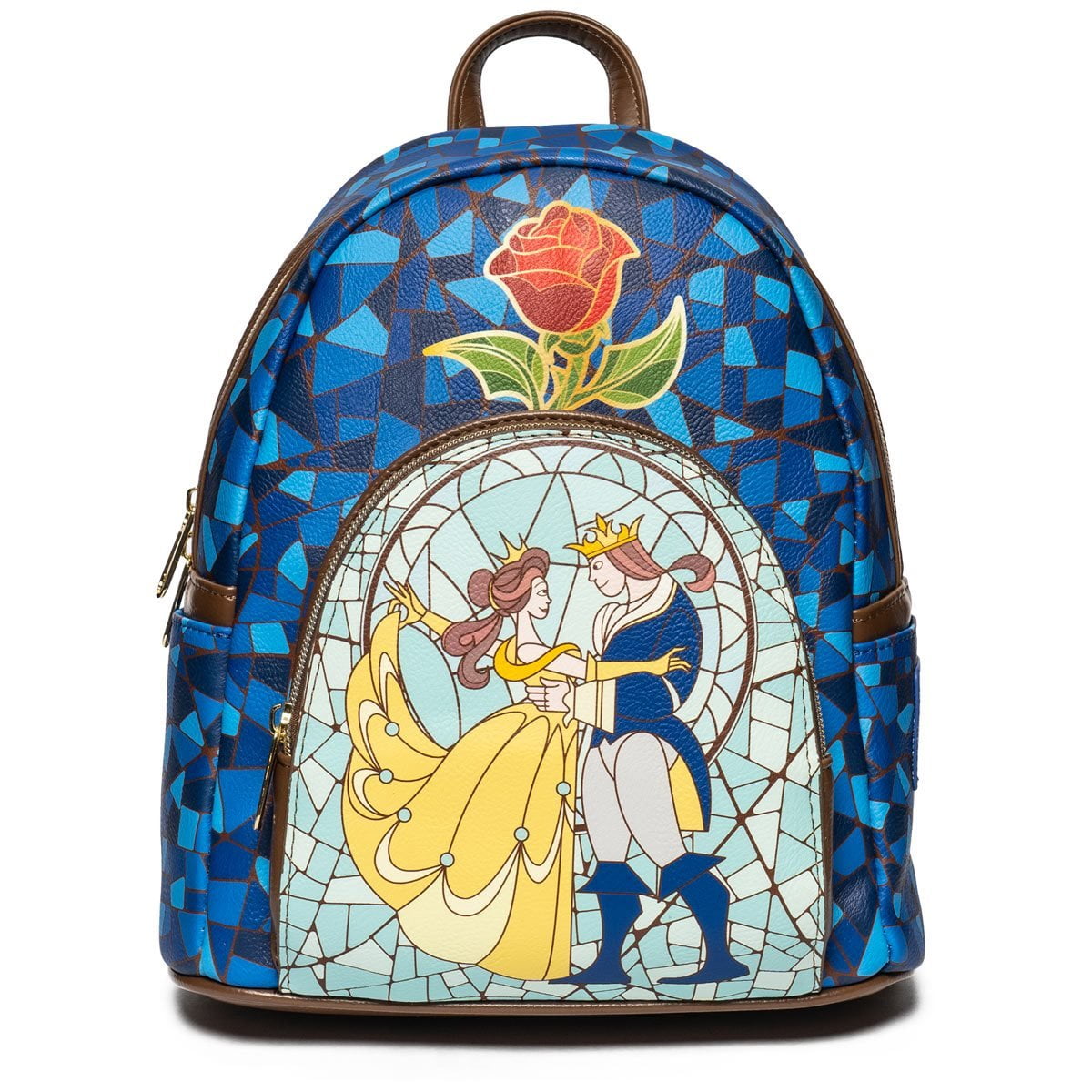 Beauty and the Beast Stained-Glass Window Loungefly Backpack - Walmart.com