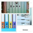 10 Sheets Alphanumeric Stickers Tiny Letter Mailbox Number Decals ...