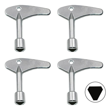 VONKY 4pcs Triangular Keys Locks Elevator Door Keys Water Meter Valve ...