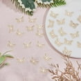 60Pcs Butterfly Filigree Connector Charms Butterfly Link Charms Double ...