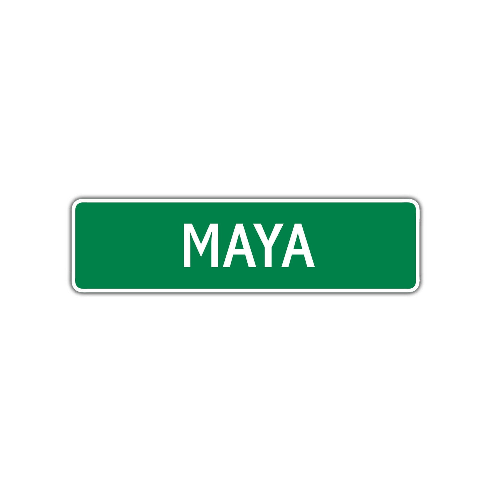 Maya Girls Children Name Letter Printed Plaque Decoration Label Indoor ...
