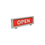 COSCO Message/Business Hours Sign, 15x20.5, Black/Red, Detachable ...