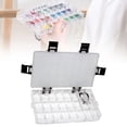 1 Pcs Paint Storage Palette Box, 24-Well Paint Palette Box Airtight ...