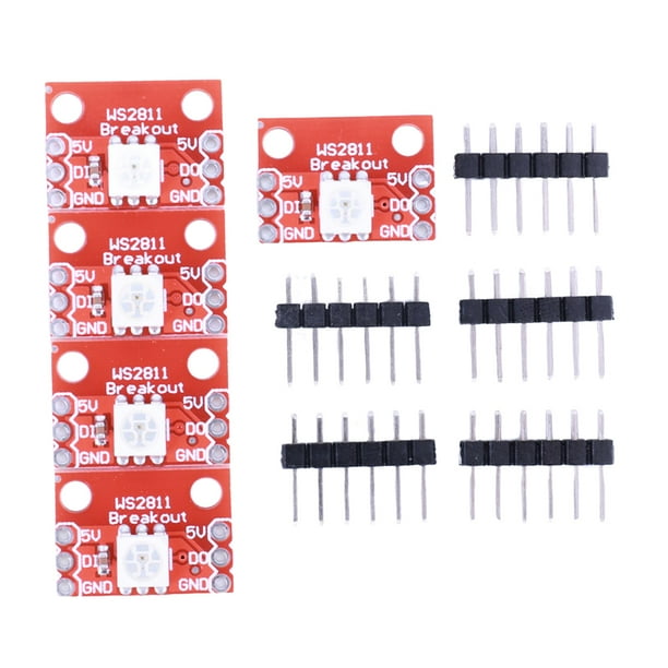 LED Breakout Module Board RGB Electronic PCB Módulo Ruptura 5pcs WS2812 para 5050 DIY | Bodega ...