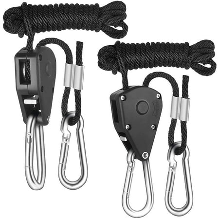 Rope Clip Hanger, 8 Packs 1/8 in Reinforced Adjustable Height Anti ...