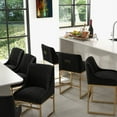 SEYNAR Modern Velvet Upholstered Accent Dining Chairs Set of 6, Kitchen ...