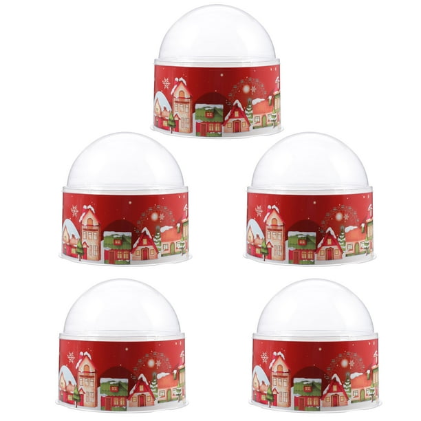 5 Sets Food Dessert Boxes Mousse Packaging Cases Plastic Spherical ...