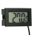 Black LCD Embedded Electronic Digital Thermometer Waterproof Probe ...