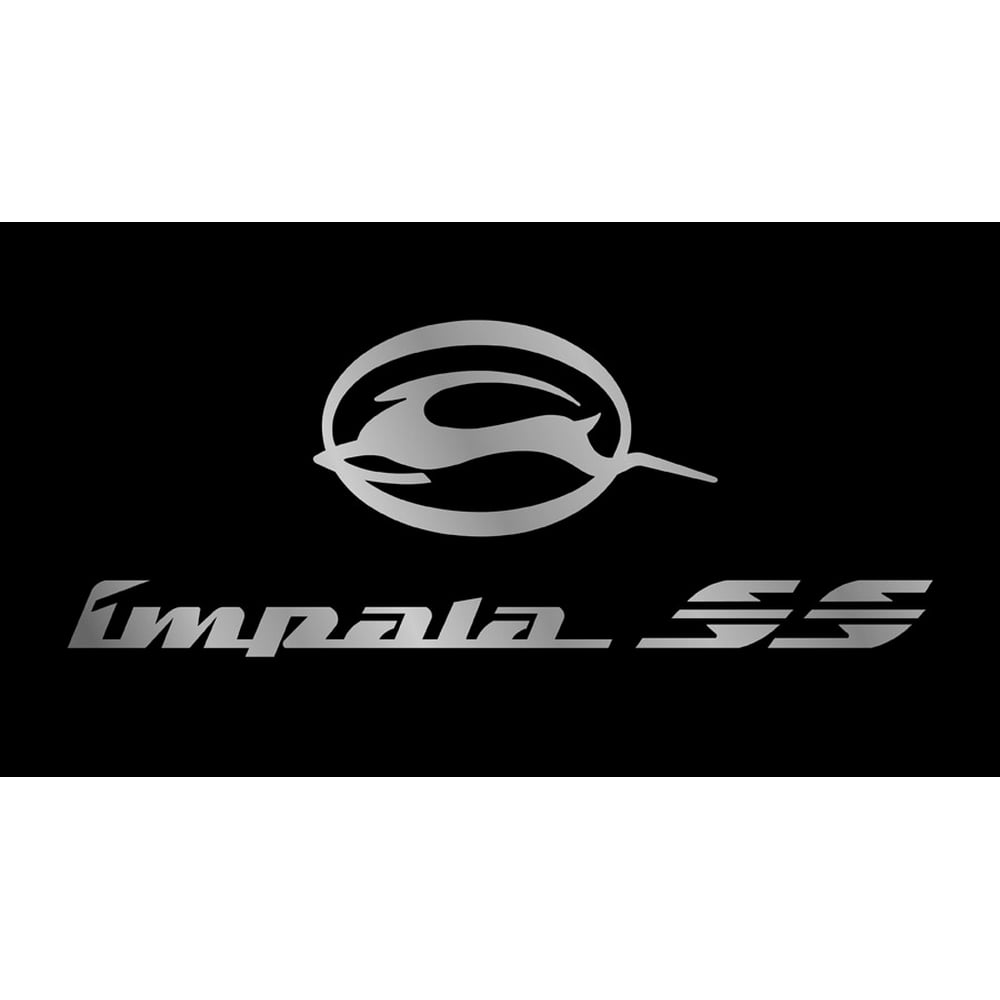 Chevy Impala SS Dual Logo License Plate (Carbon Black) - Walmart.com ...