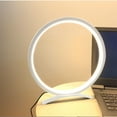 Modern Circle Nightstand Lamp,Table Lamp, Metal Ring Table Lamp Bedside ...