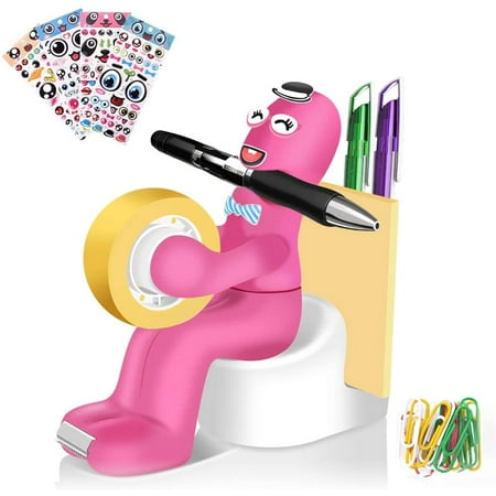 Office supply station, multifunctional desk accessories with adhesive ...