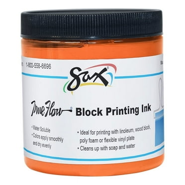 Speedball Water Soluble Block Printing Ink 5 oz Black - Walmart.com