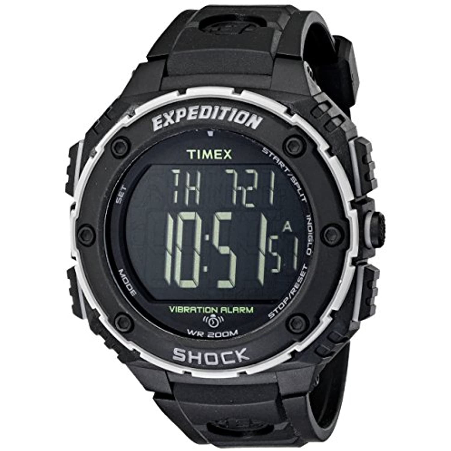 Timex - Men's Expedition Shock Xl T49950 Digital Plastic Quartz Fashion ...