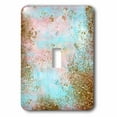 3dRose Mermaid Foam Ocean Gold Glitter On Aqua Pink Background - Single ...
