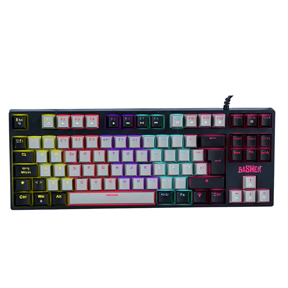 Teclado Alámbrico Led Rainbow Basher Bash-1003 | Walmart en línea