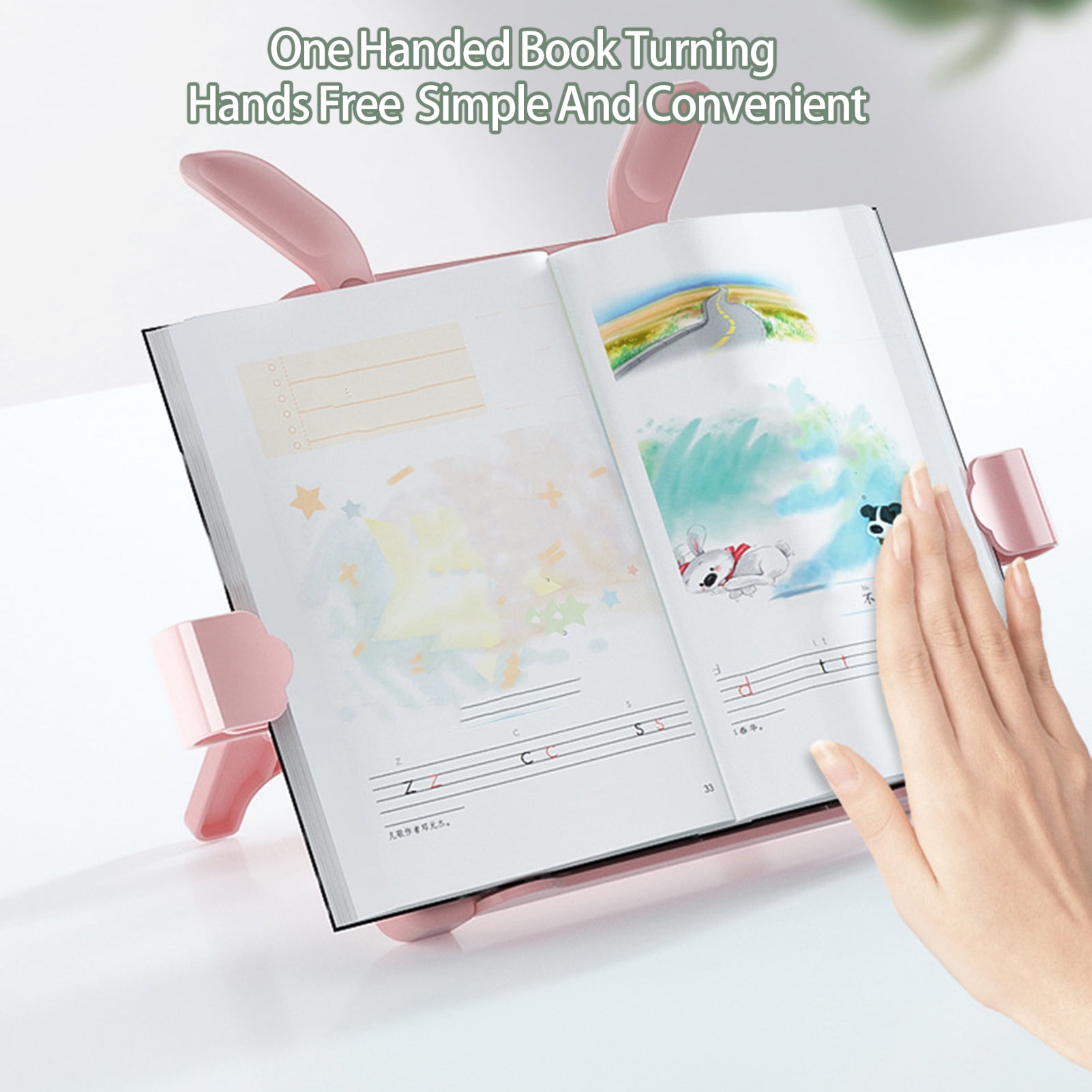 Kripyery Reading Bookshelf Multifunctional Foldable 180 Degree ...