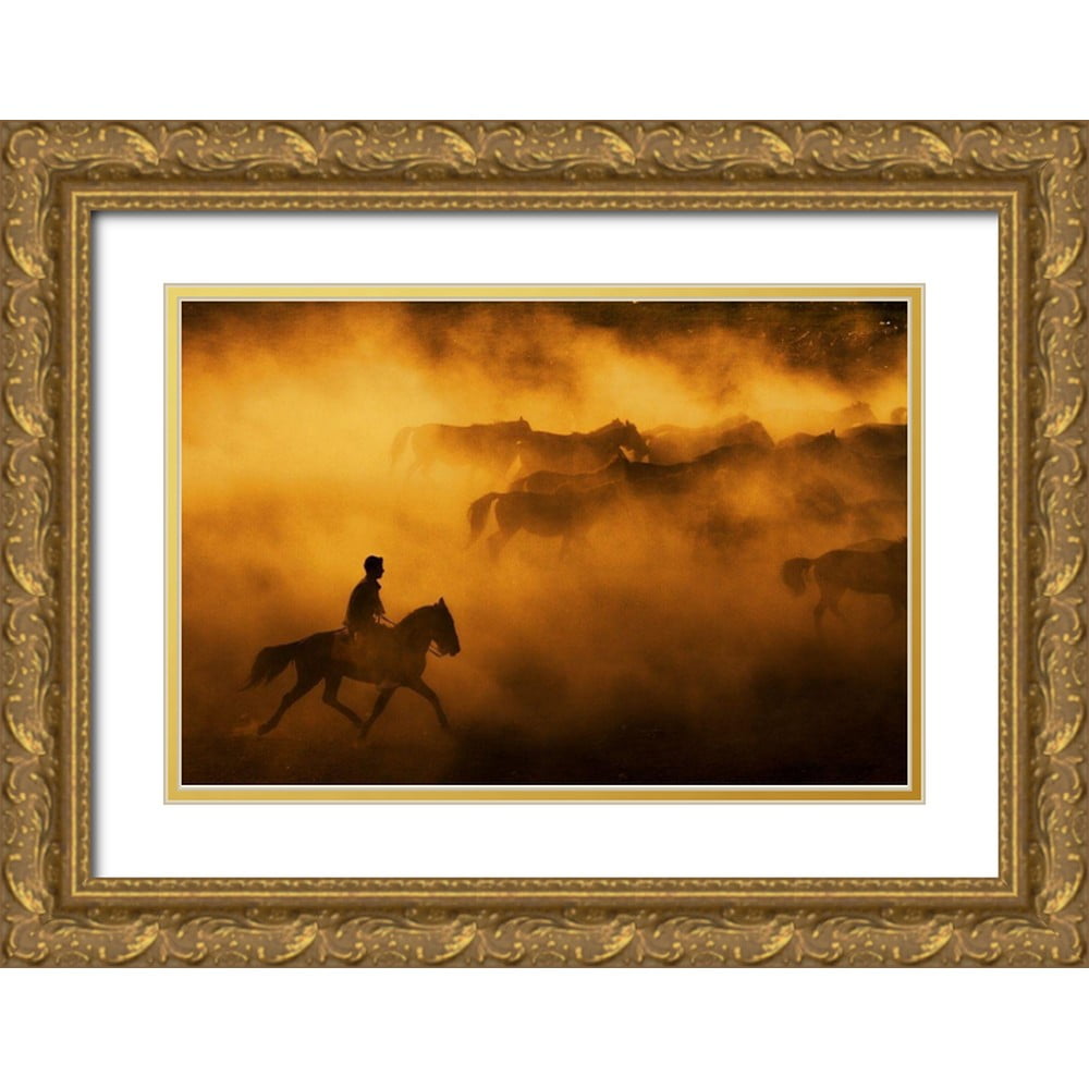 Tunc, Feyzullah 18x13 Gold Ornate Wood Framed with Double Matting ...