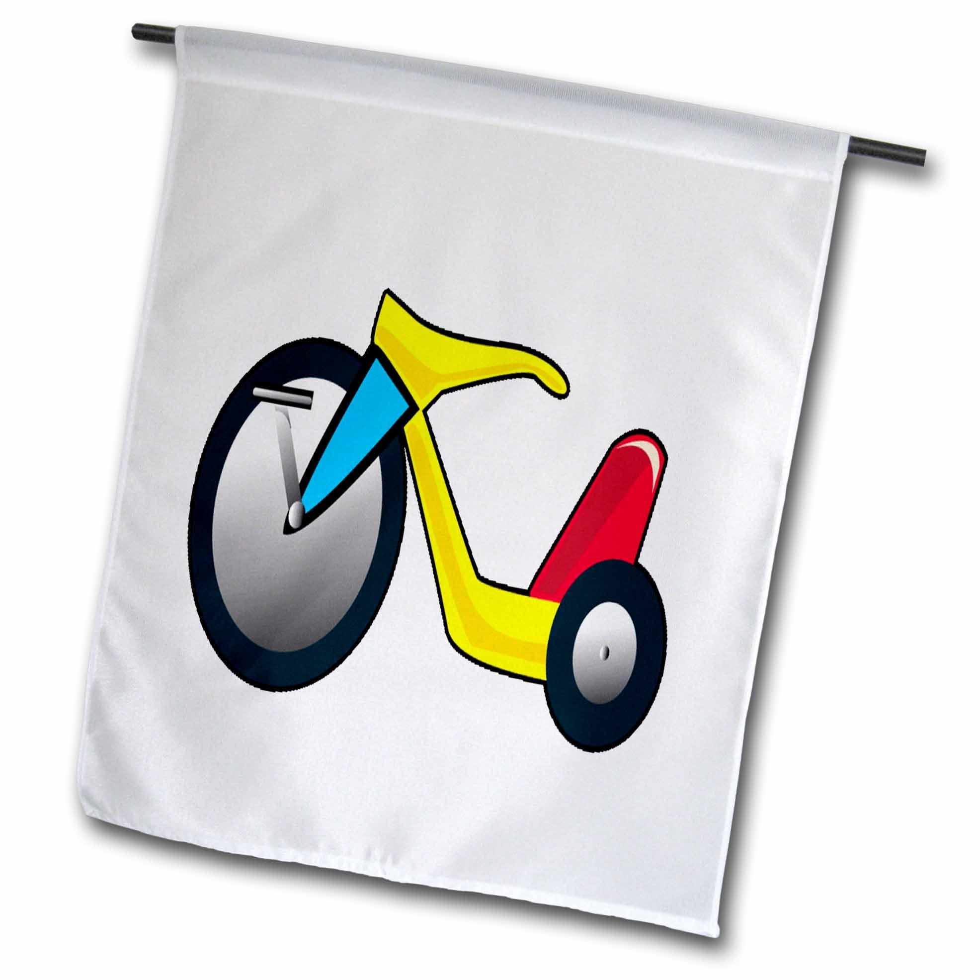 Red Yellow Blue Retro Big Wheel bike 18 x 27 inch Garden Flag fl-43829 ...