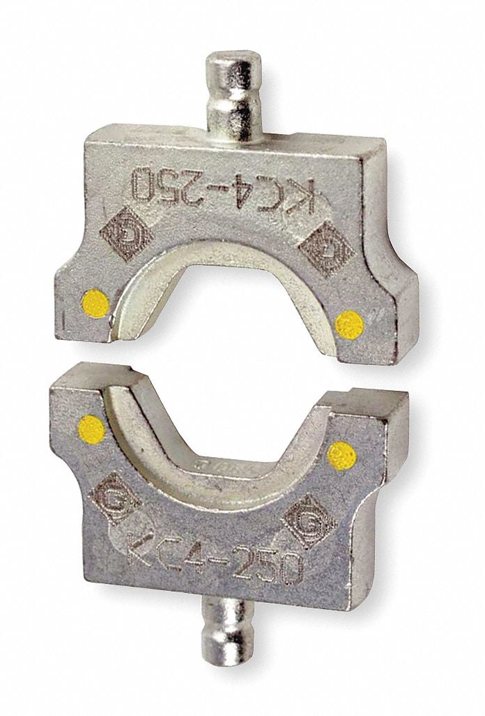 Greenlee Crimping Die Set,4 tons,8 AWG-300 kcmil KC4CU - Walmart.com
