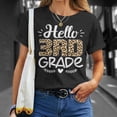 Back To School Hello 3Rd Grade Third Grade Leopard Teacher Unisex ...