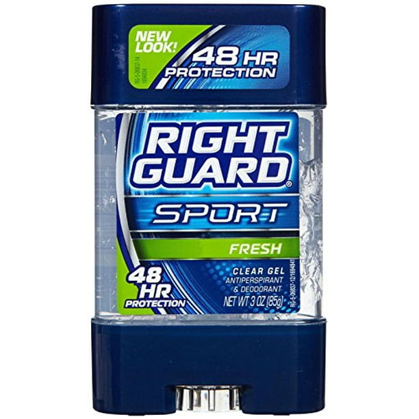 6 Pack Right Guard Sport Fresh Clear Gel Deodorant 3 Oz Each - Walmart.com